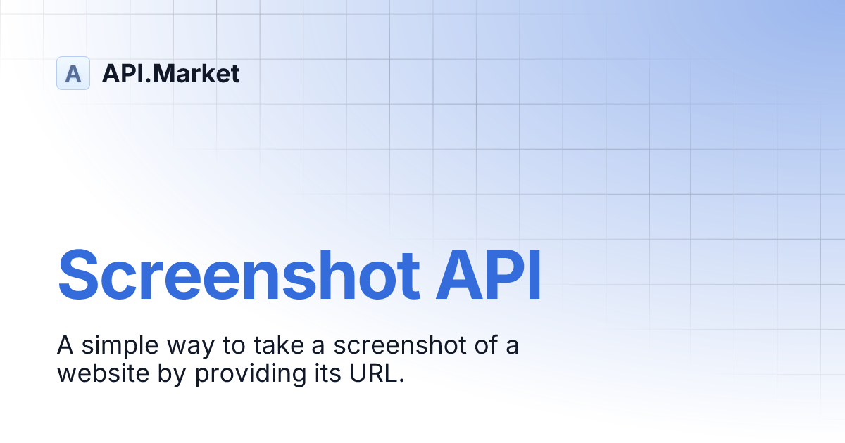 Screenshot API | API.Market