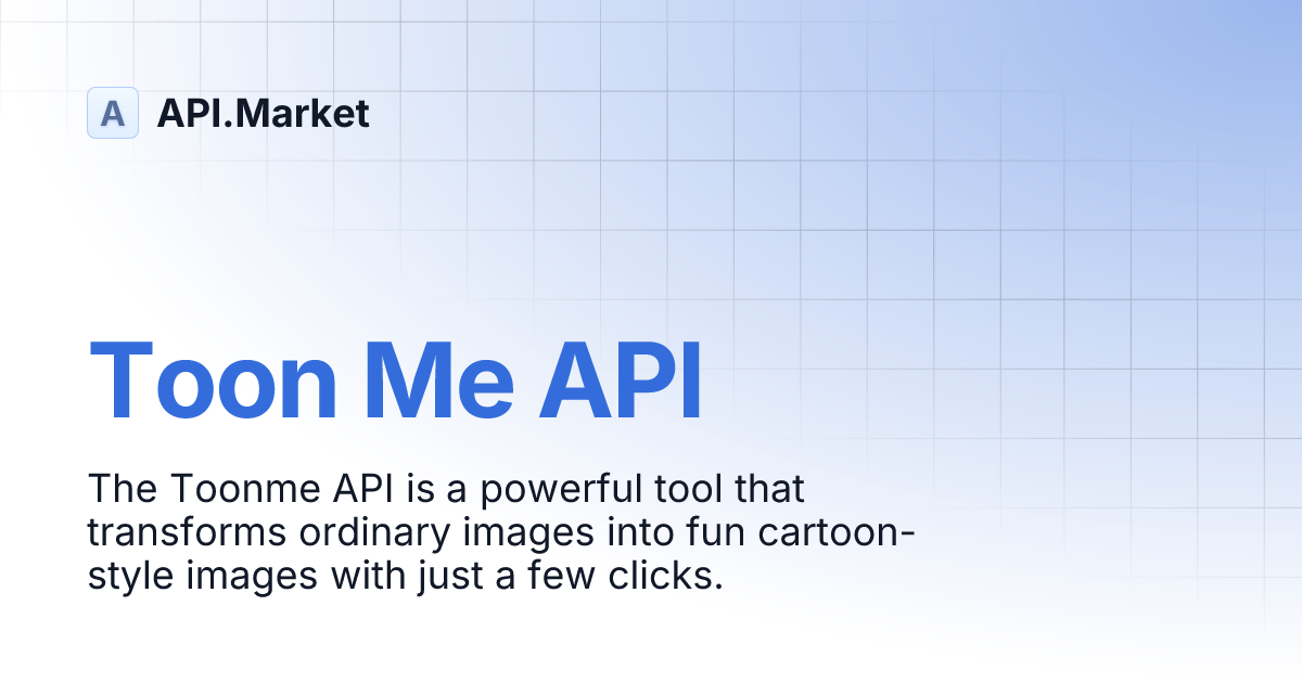 Toon Me API | API.Market