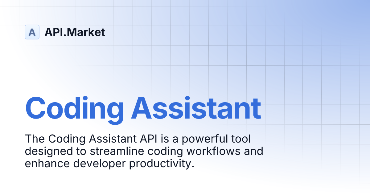Coding Assistant | API.Market