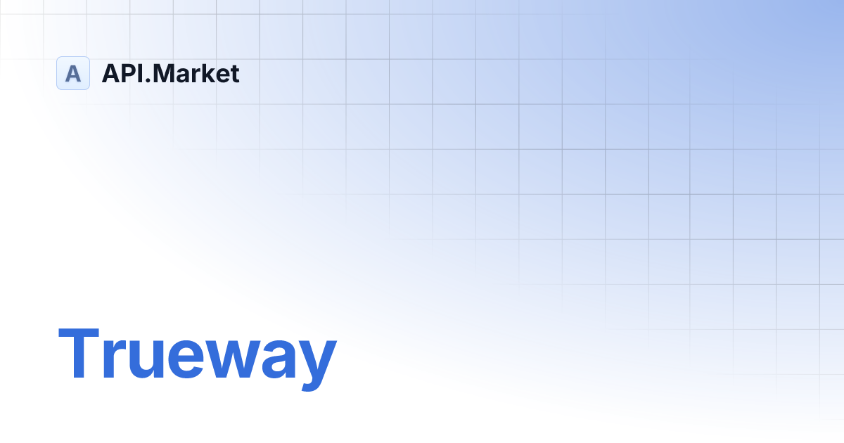 Trueway | API.Market